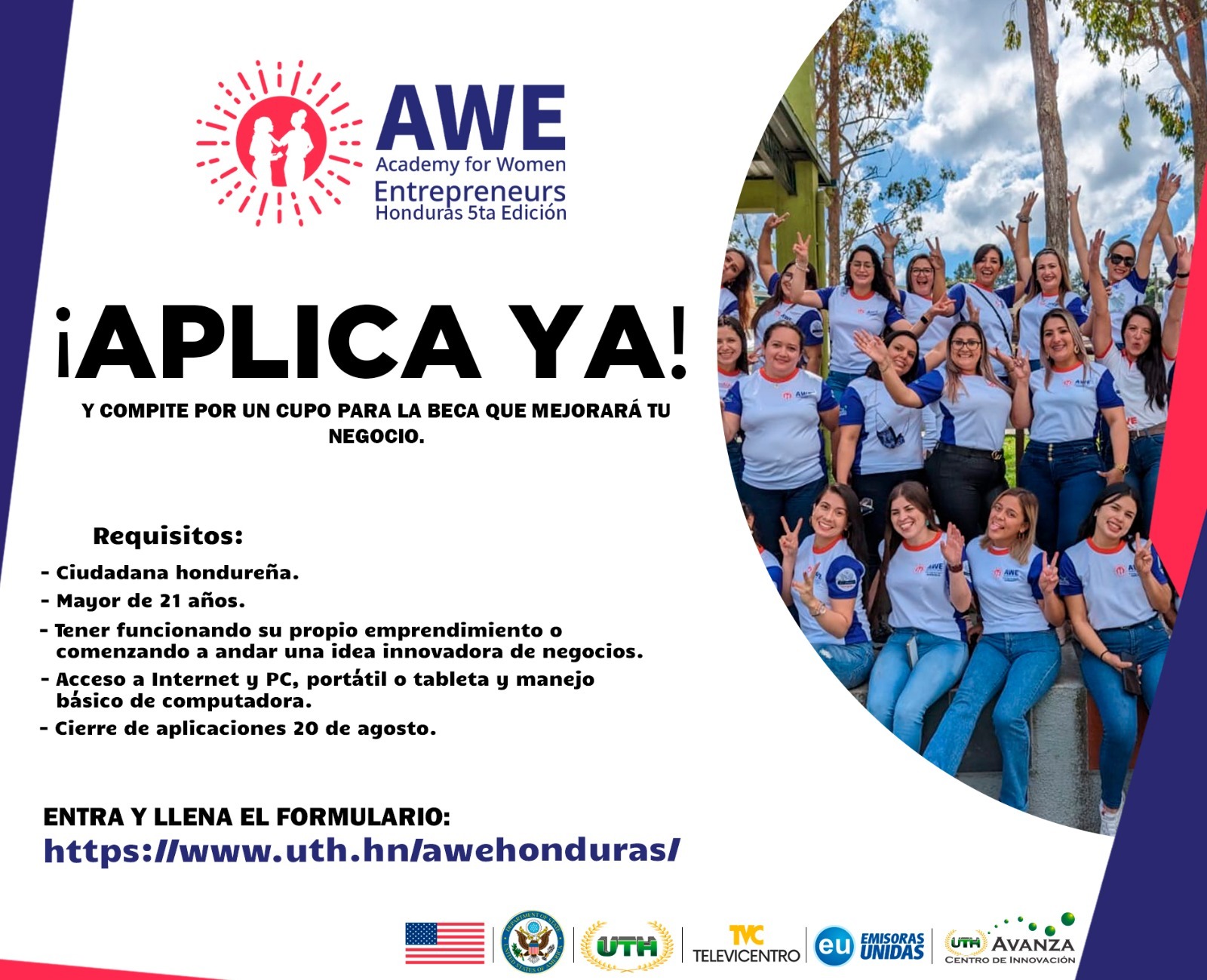 Televicentro, EU y tunota apoyan el proyecto Academia para Mujeres Emprendedoras; así puedes aplicar