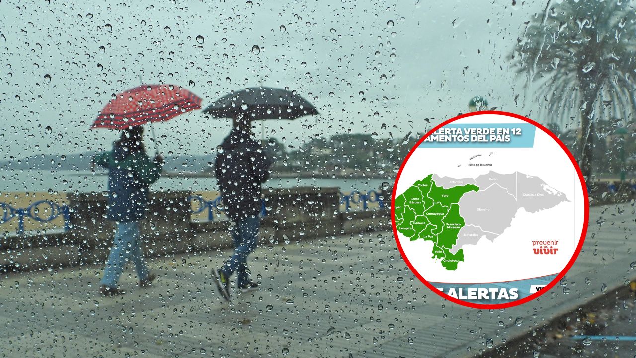 Alerta verde en Honduras, 78 horas de lluvia en 12 departamentos por ...