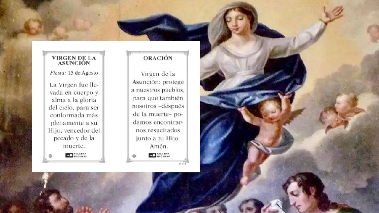Oración Asunción de la Virgen María, celebra el 15 de agosto con esta ...