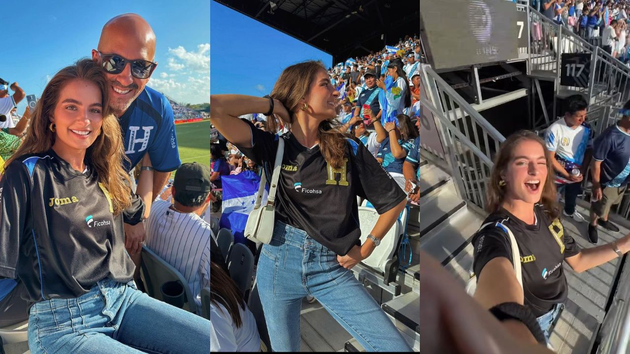 Hondureña roba suspiros en el partido de la selección contra Guatemala