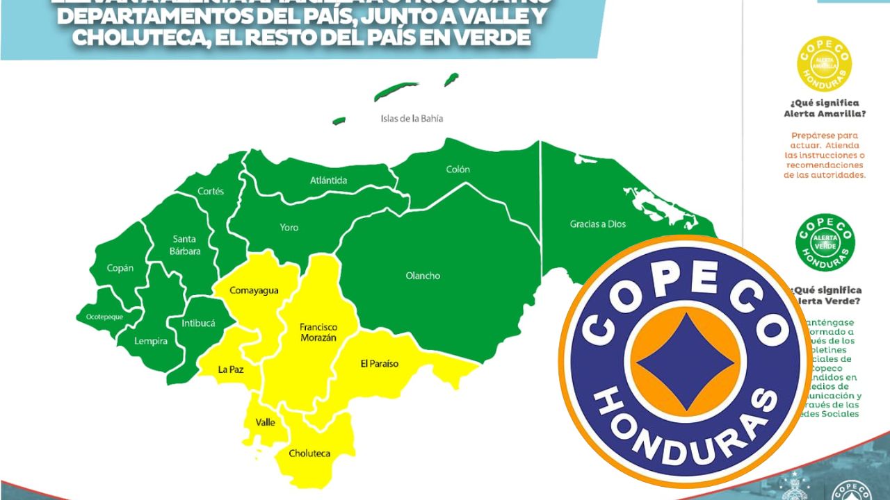 Alertas en Honduras: por tormenta tropical Pilar, Copeco declara alerta ...