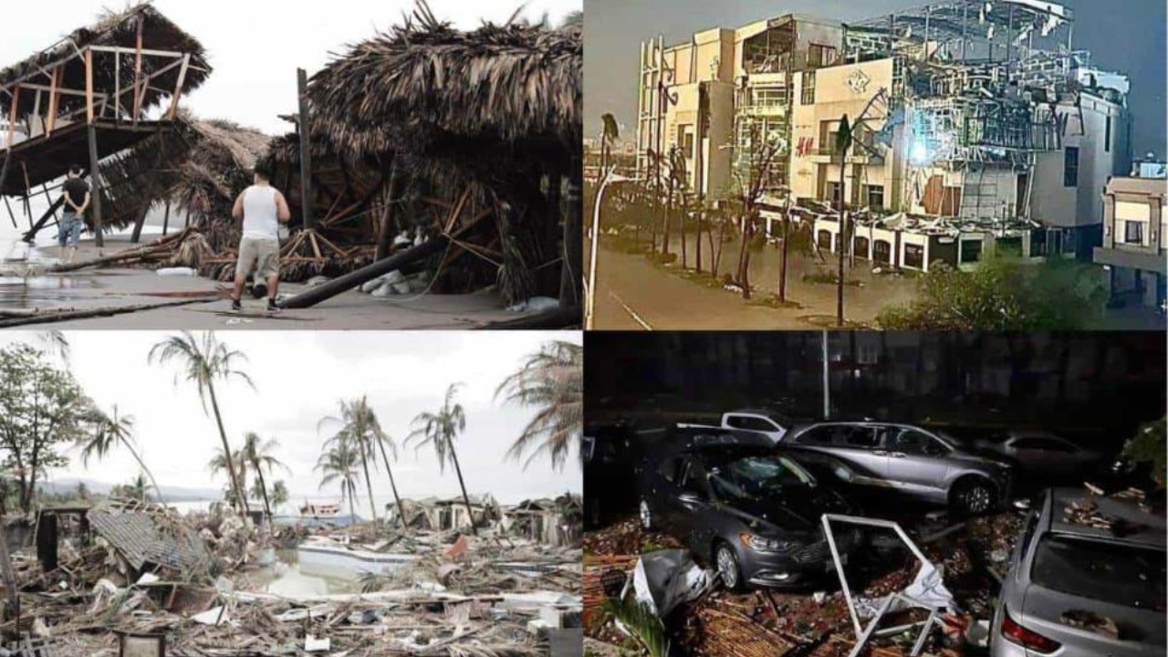 VIDEOS: paso del huracán Otis por México deja luto, caos y destrucción ...