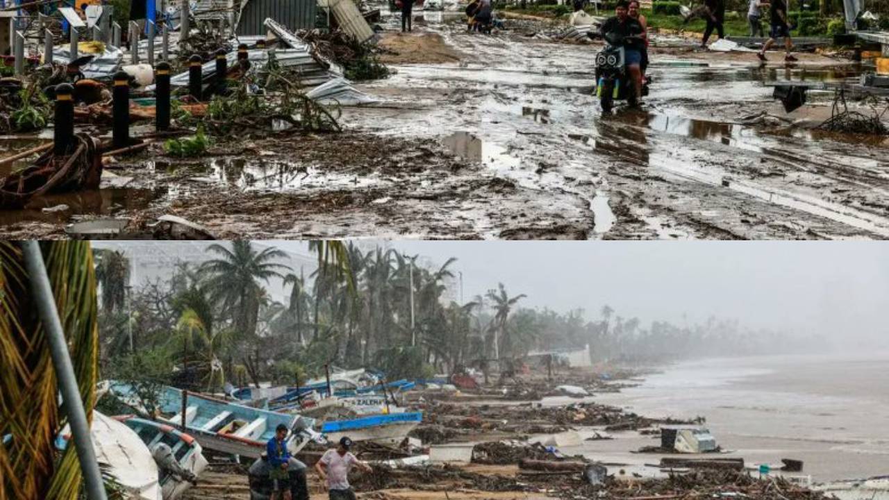 Impactantes imágenes de la destrucción que dejó Otis en México