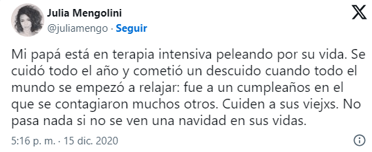 Julia Mengolini padres de la periodista argentina ¿Cuáles son sus orígenes?