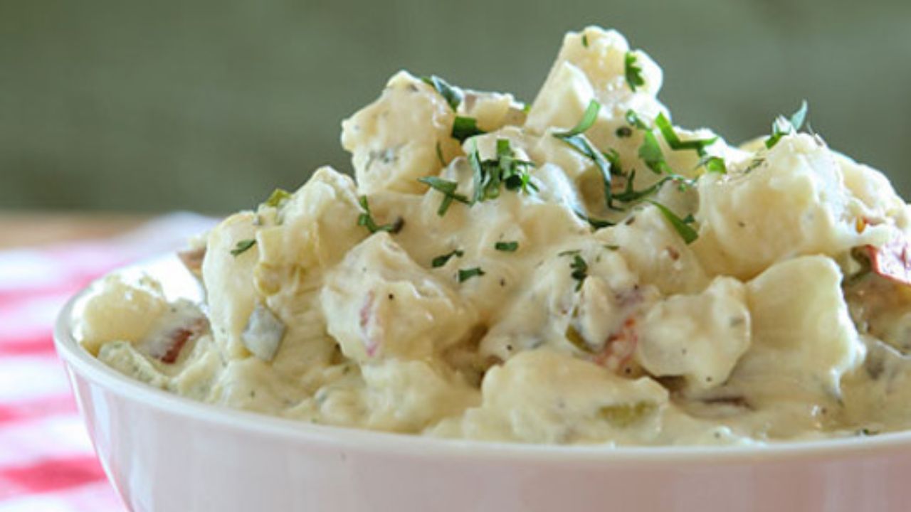 Ensalada de papa receta básica y deliciosa