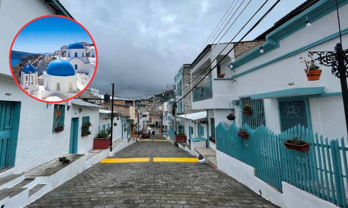 Grecia en Honduras: al estilo de Santorini, pintan casas en histórico ...