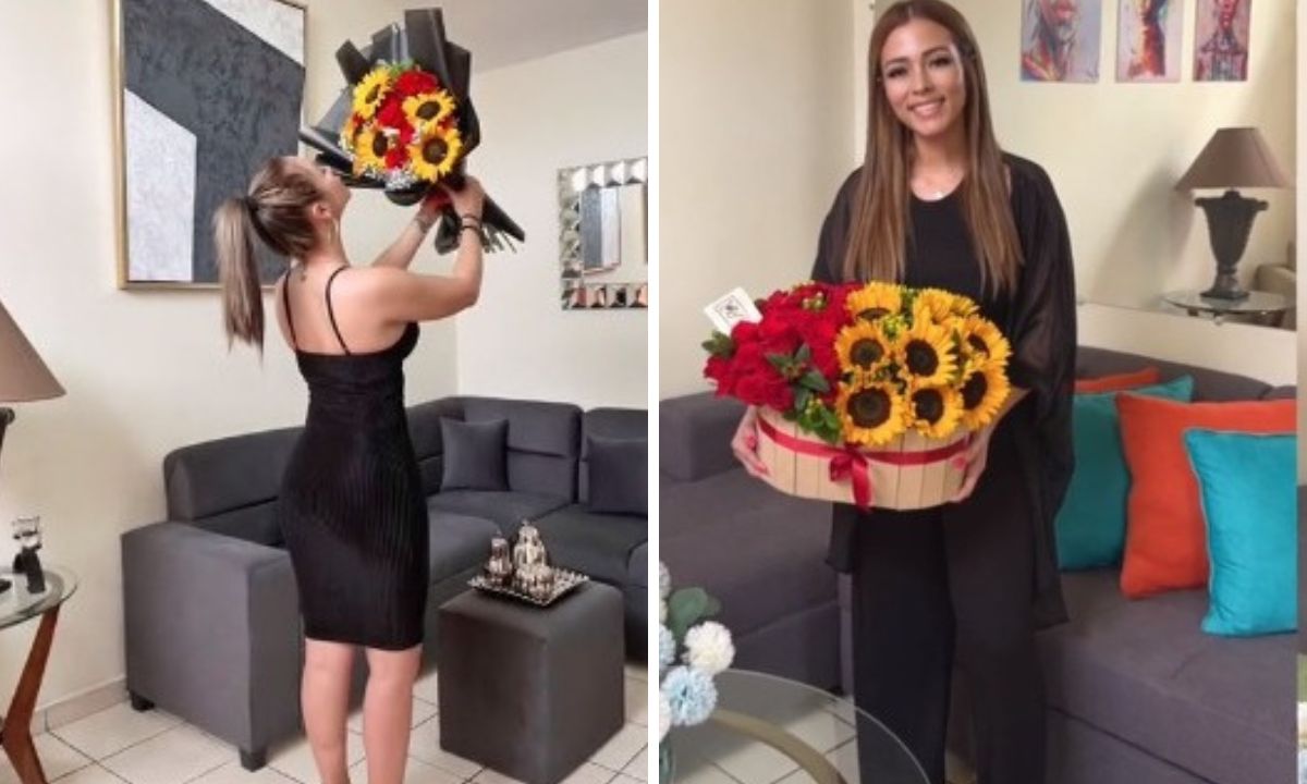 Higinia Chévez presumió en TikTok ramos 'buchones' que recibía