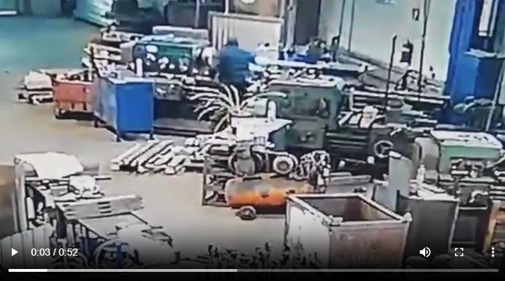 'Lathe machine incident' video original: circula en Twitter la ...