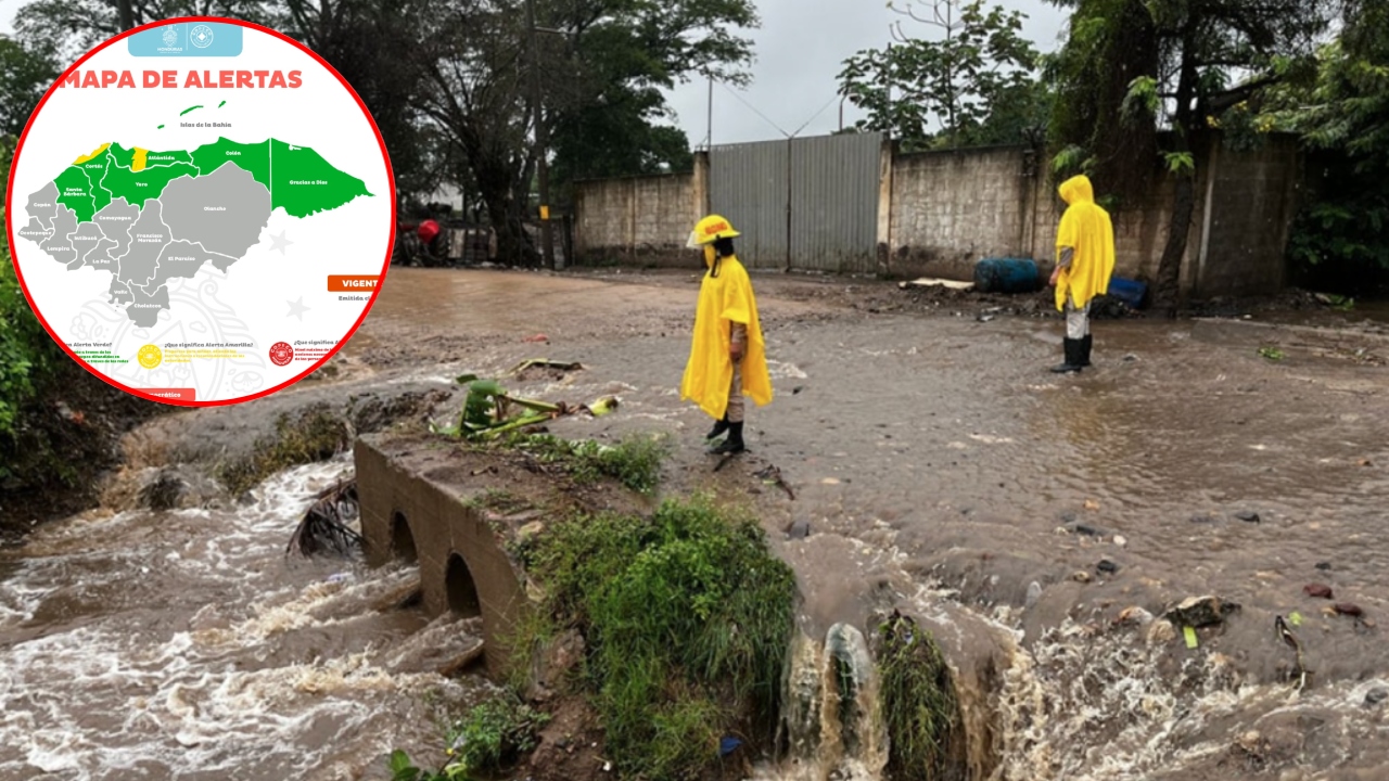 Por lluvias, elevan a alerta amarilla a dos municipios de Atlántida y se mantienen las demás en ...