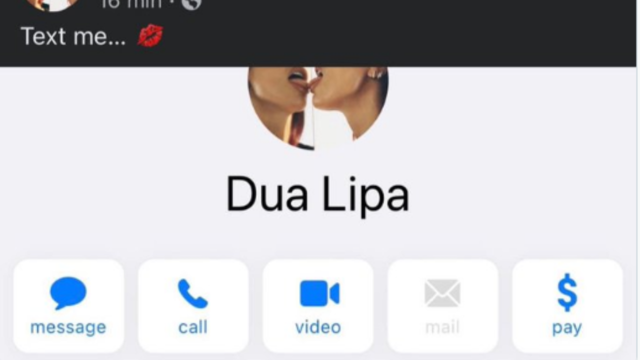 Imposible de creer, este es el número telefónico de Dua Lipa