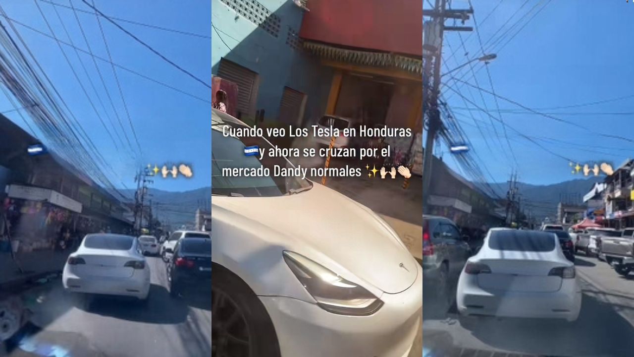 VIDEO: Captan carro Tesla en pleno mercado de SPS