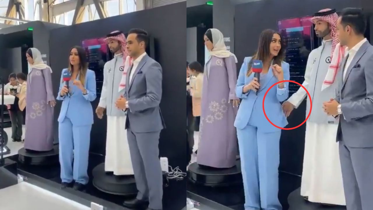 Robot humanoide 'nalguea' a mujer durante transmisión en vivo