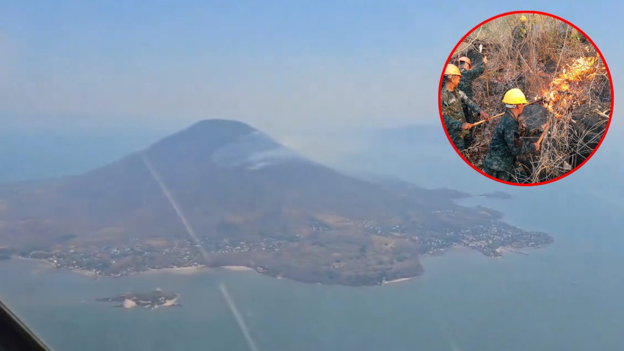 Combaten Incendio Forestal En La Isla Del Tigre En El Sur De Honduras