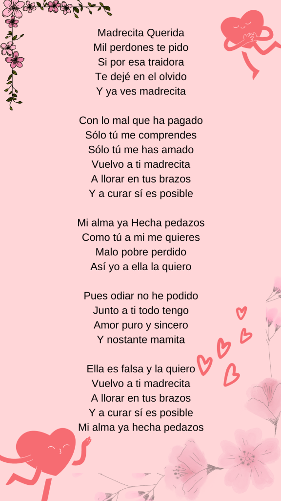 5 canciones para el Día de la Madre letra, estas son las más emotivas