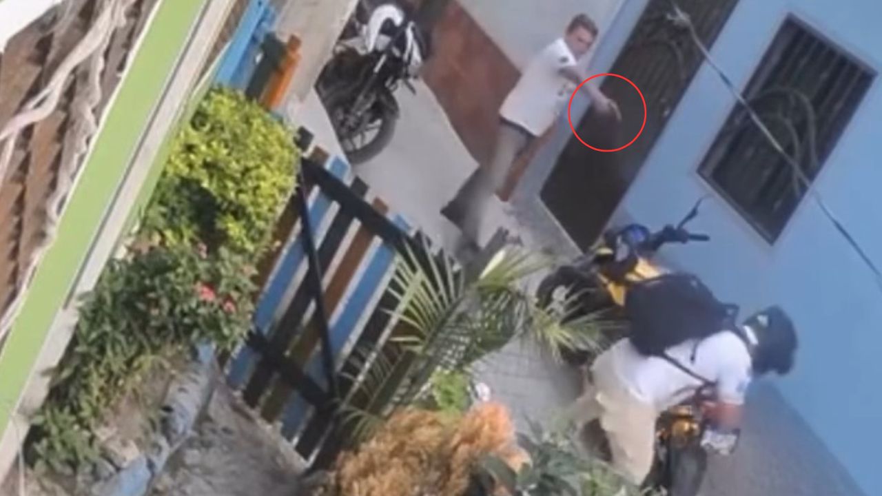 VIDEO: Hombre le dispara a su vecino en Santa Rosa de Copán