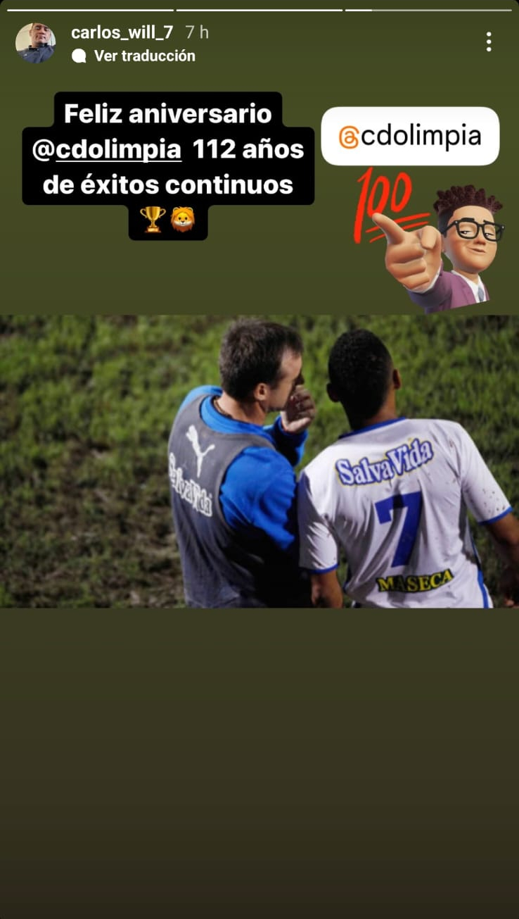 Jugadores extienden sus felicitaciones por el 112 aniversario del Olimpia