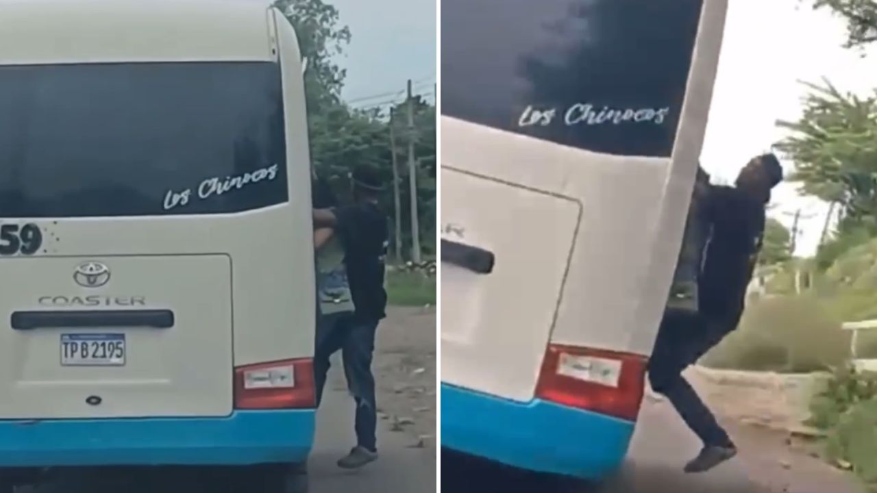 Captan a rapidito con pasajeros 'guindados' en Choluteca
