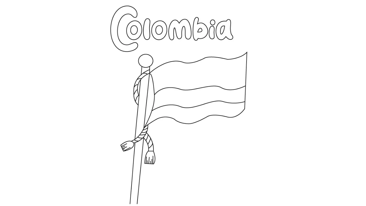 Bandera de Colombia para colorear e imprimir: ¡Diviértete, aprende y ...