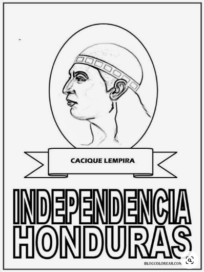 Indio Lempira para colorear: Dibujos para imprimir para niños