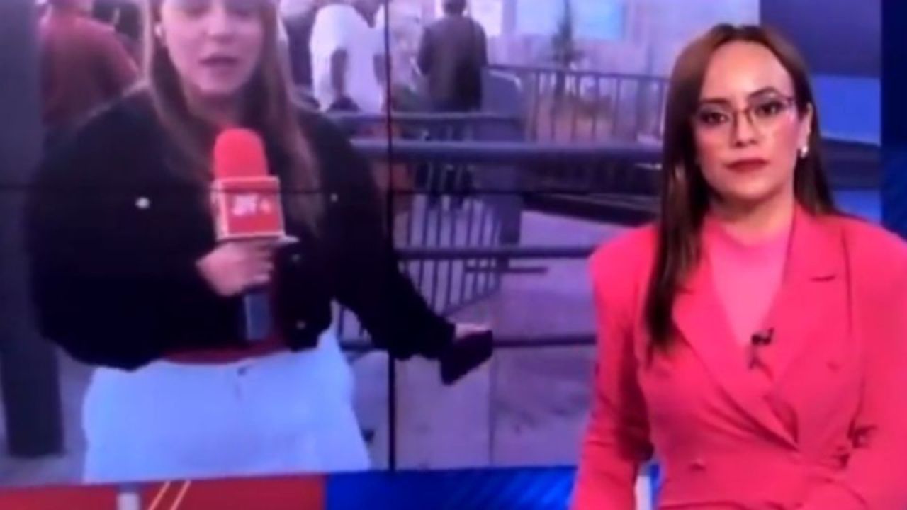 Reportera comete error en vivo: estaba al aire y se le salió una grosería