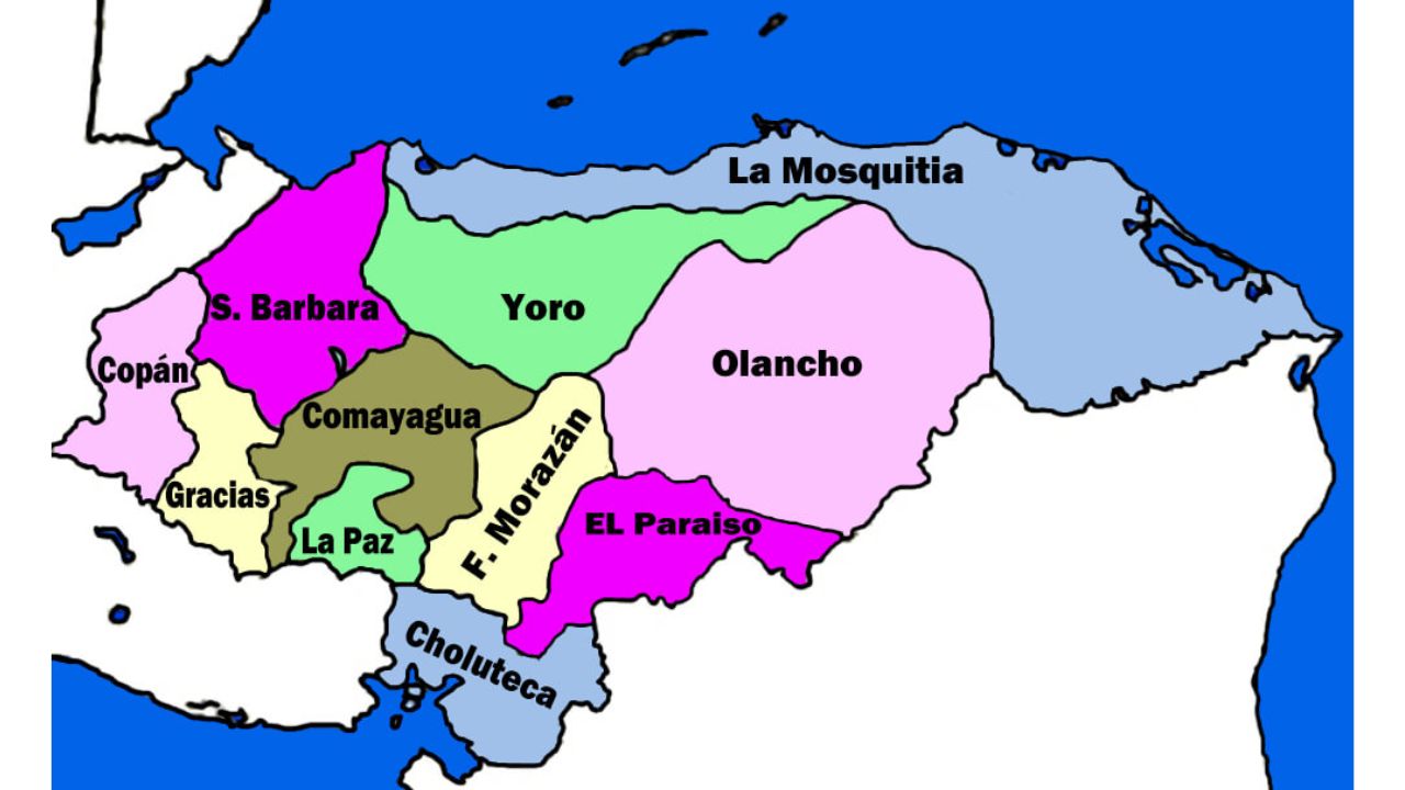Estos son los cambios que ha tenido el mapa de Honduras: en imágenes
