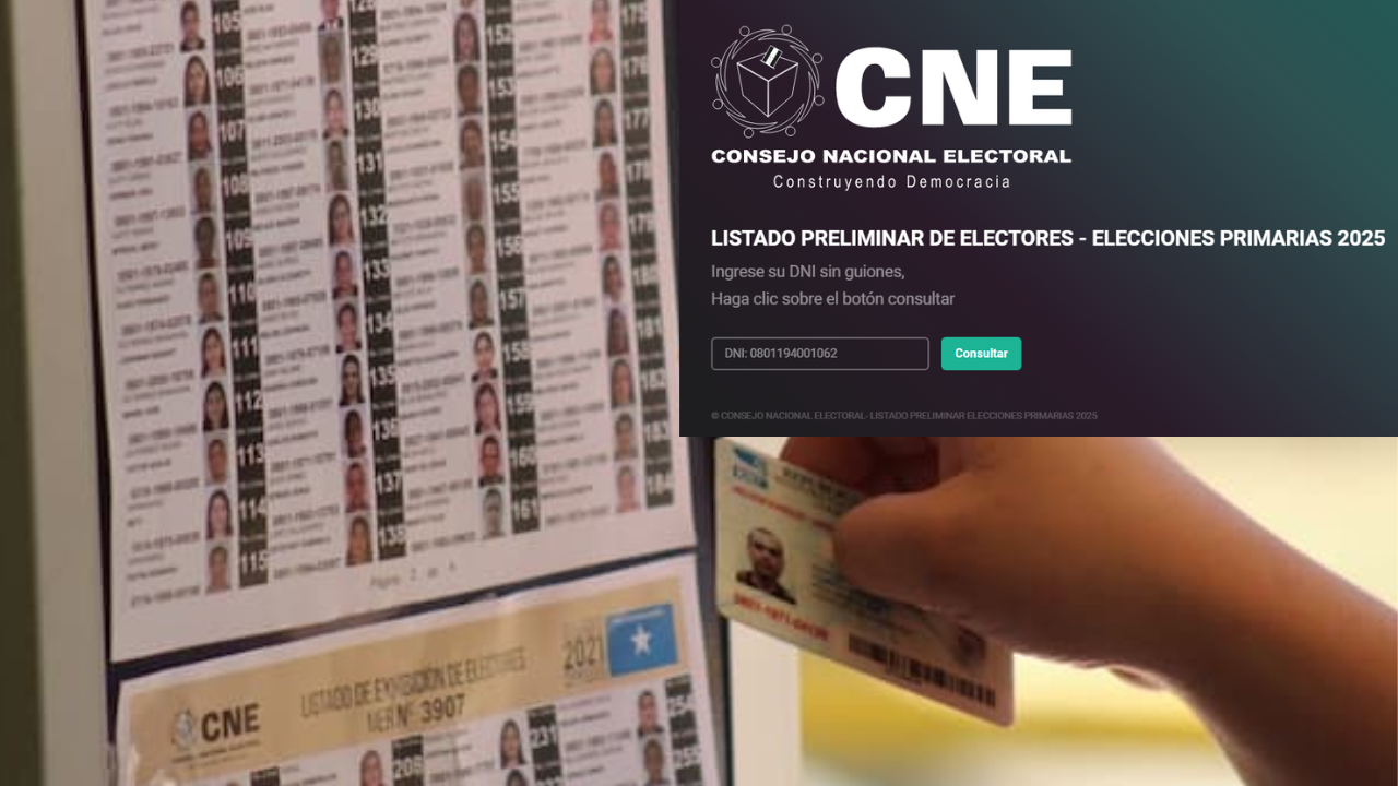 CNE habilita plataforma con listados preliminares de electores de cara ...