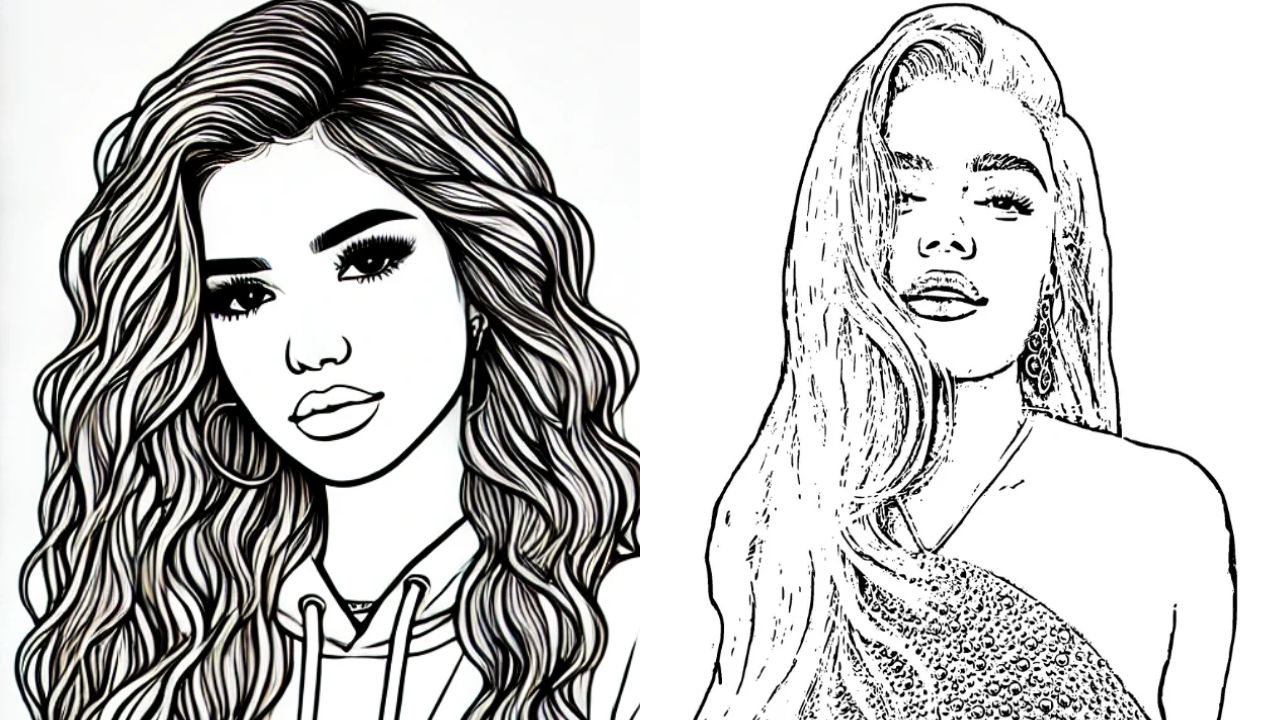 Dibujos de Karol G fáciles para colorear e imprimir: imágenes en alta ...