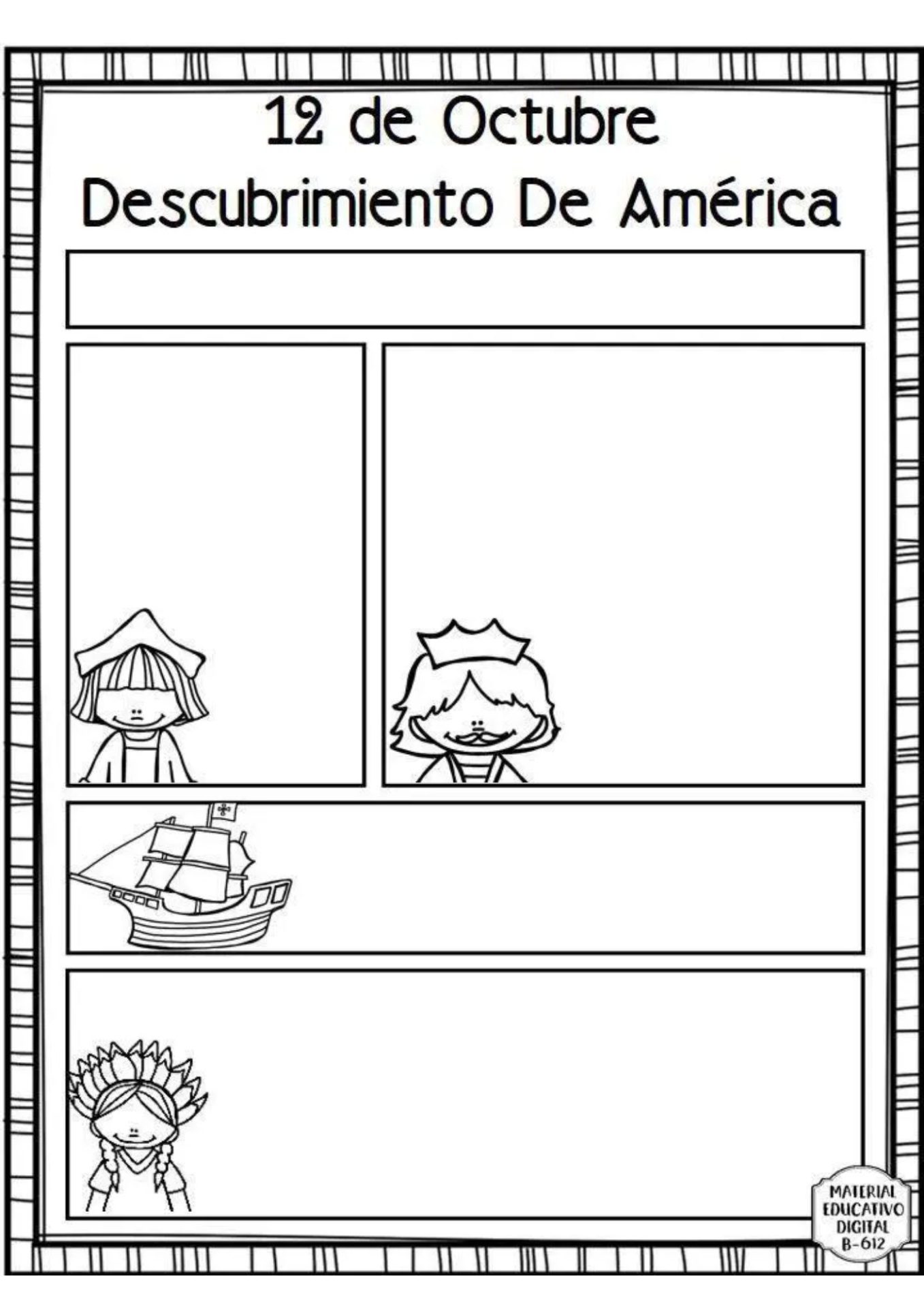 Actividades para el 12 de octubre primaria PDF, Día de la Raza