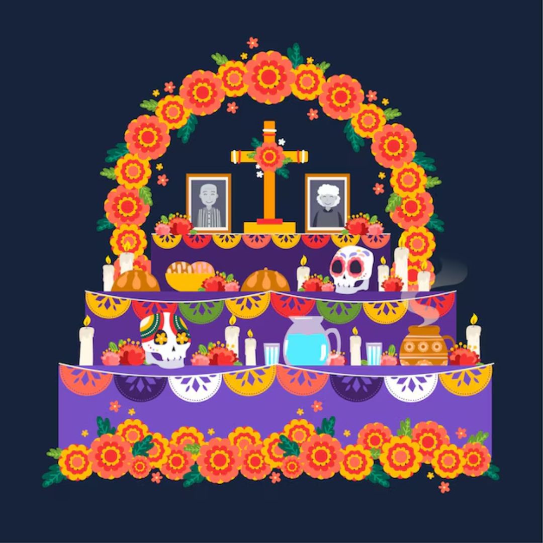 Ofrendas de Día de Muertos dibujos en alta calidad para imprimir o ...