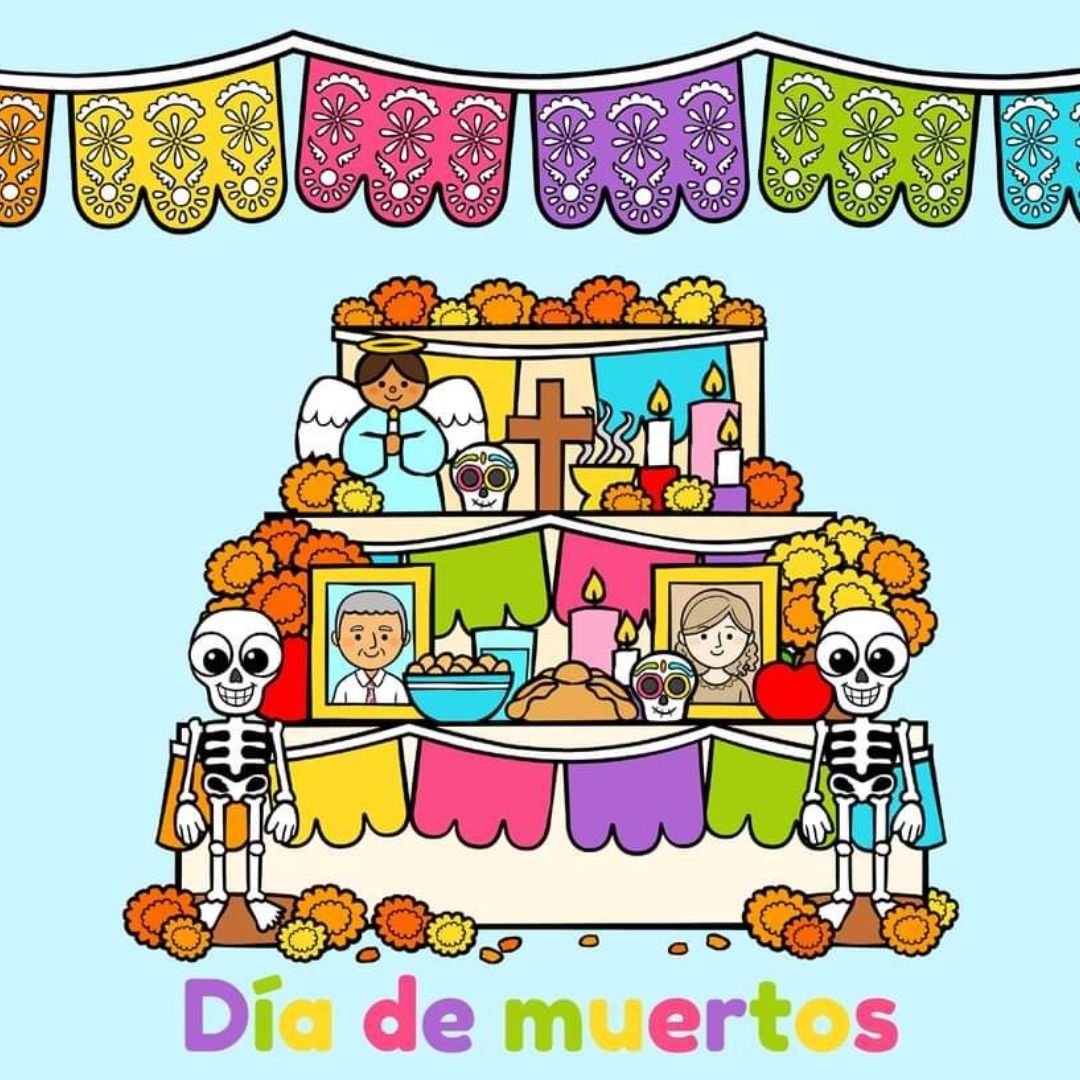 Ofrendas de Día de Muertos dibujos en alta calidad para imprimir o ...