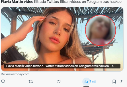 ¿Dónde y cómo ver los videos filtrados de Flavia Martín en Twitter?