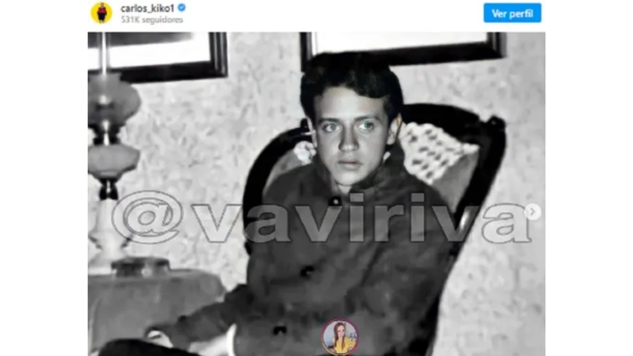 Carlos Villagrán joven: así lucía el actor de "Kiko" en El Chavo del 8 a sus 20 años.