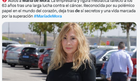 Quién fue María de Mora: Biografía, edad, hijos y causa de muerte, lo ...