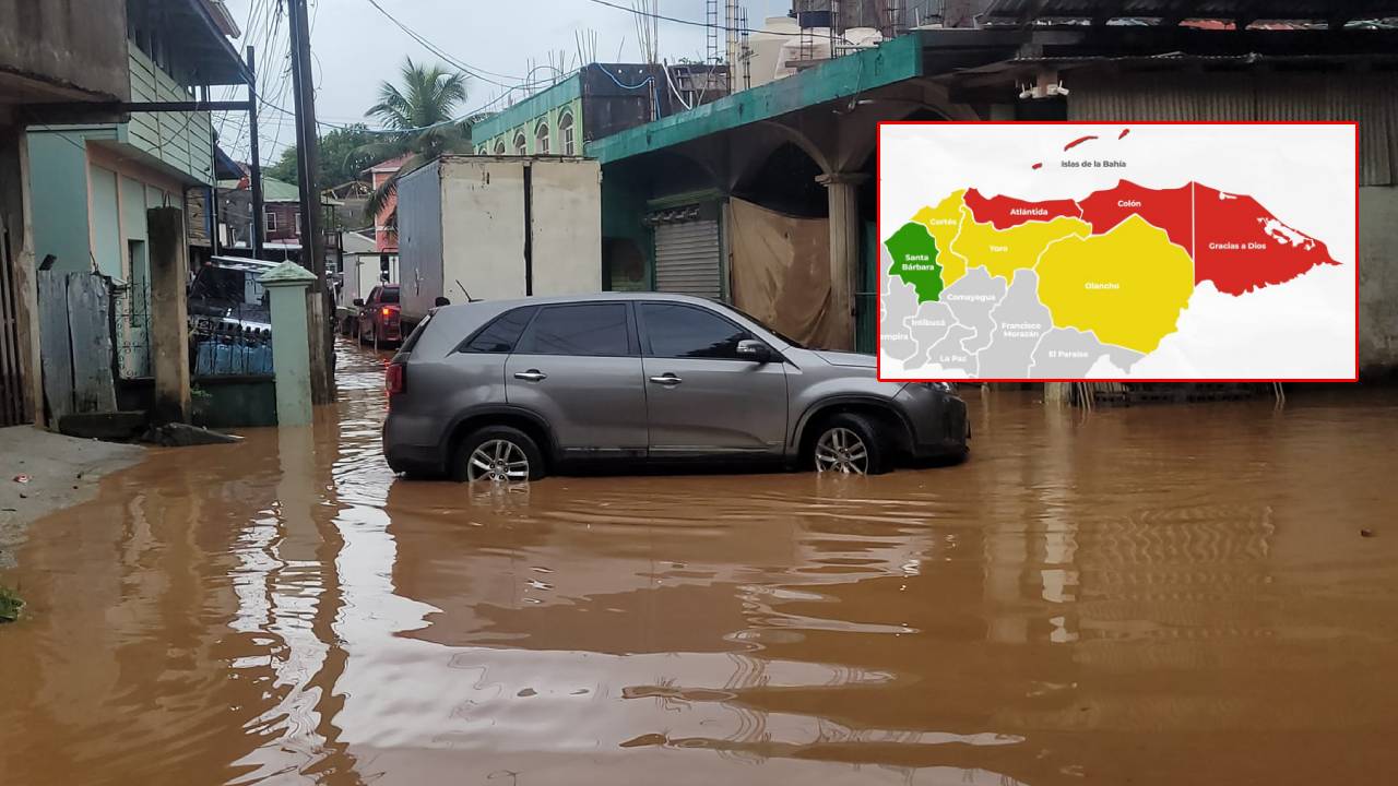 Cuatro departamentos de Honduras en alerta roja por efectos de tormenta ...