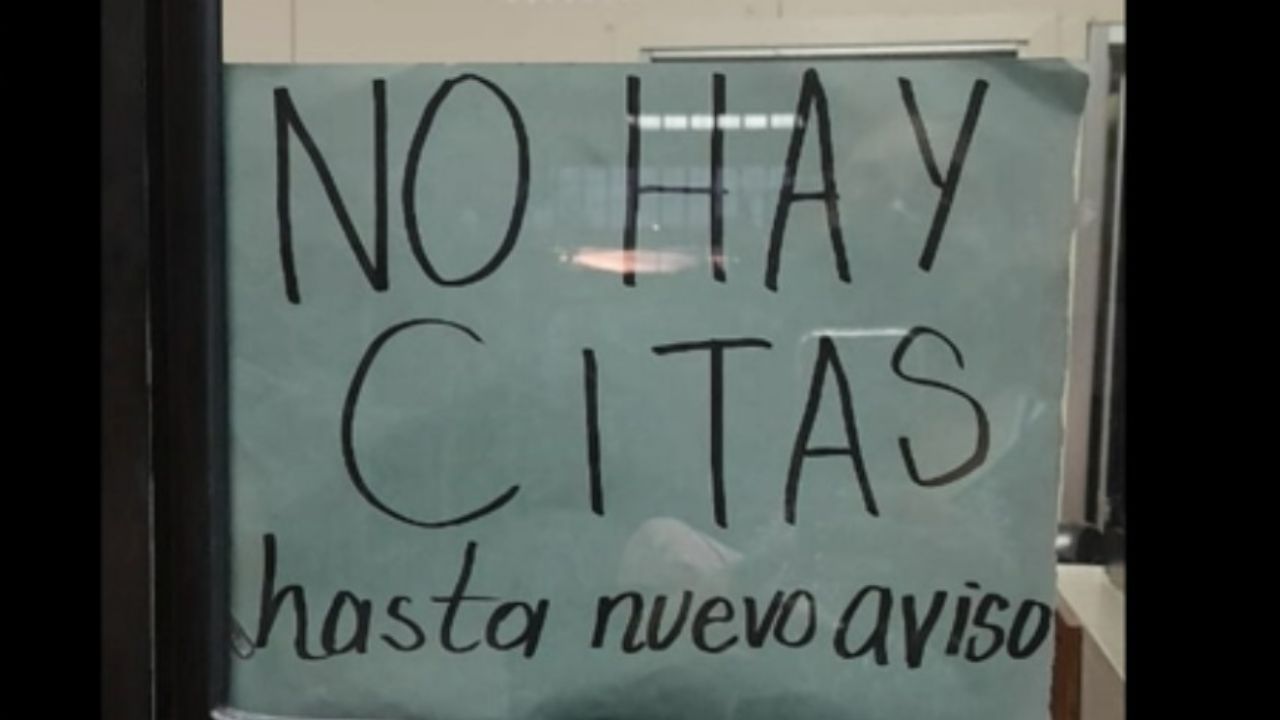 Con un rótulo de 'No Hay Citas' amanece IHSS del barrio La Granja