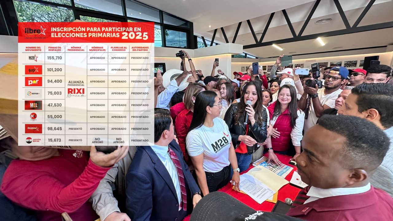 Partido Libre aprueba inscripción de siete movimientos para las ...