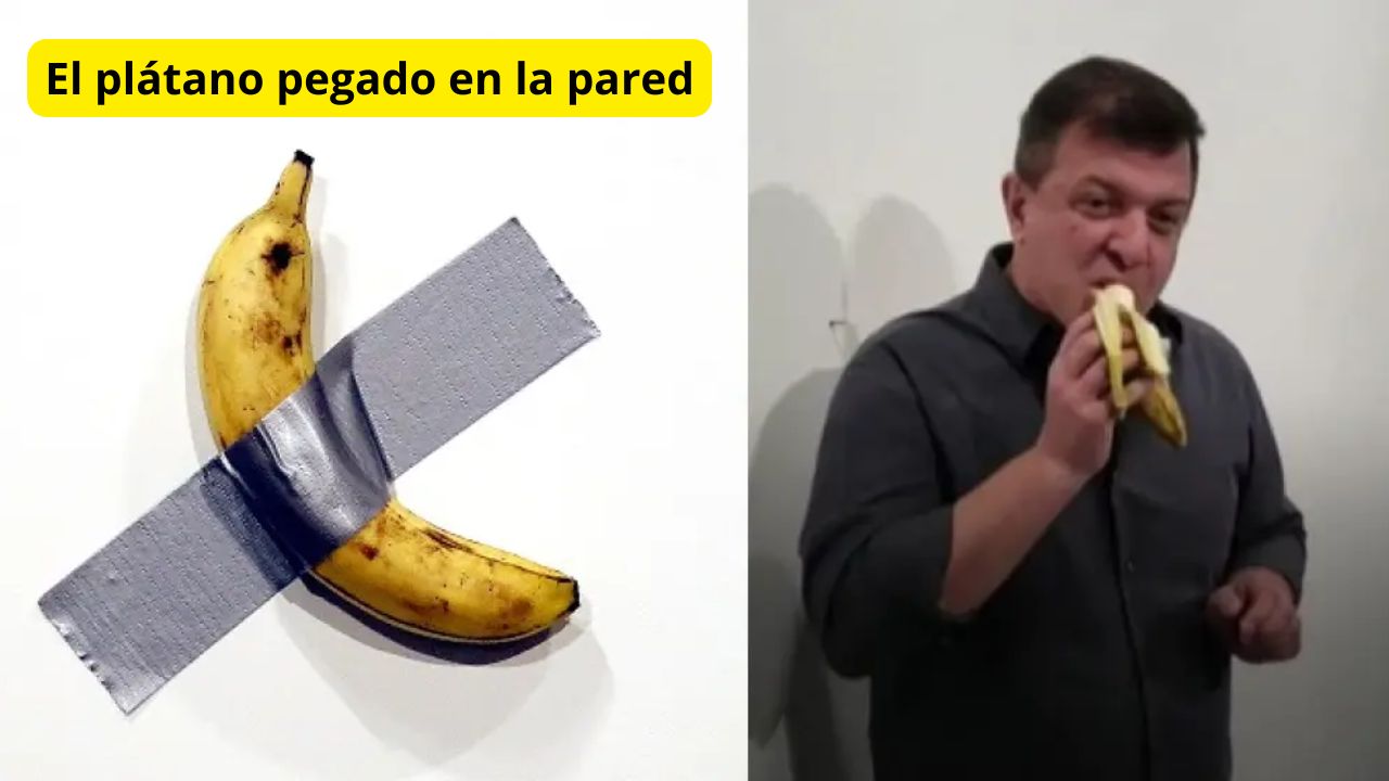 ¿Qué significa el plátano pegado en la pared?, obra vendida por más de ...