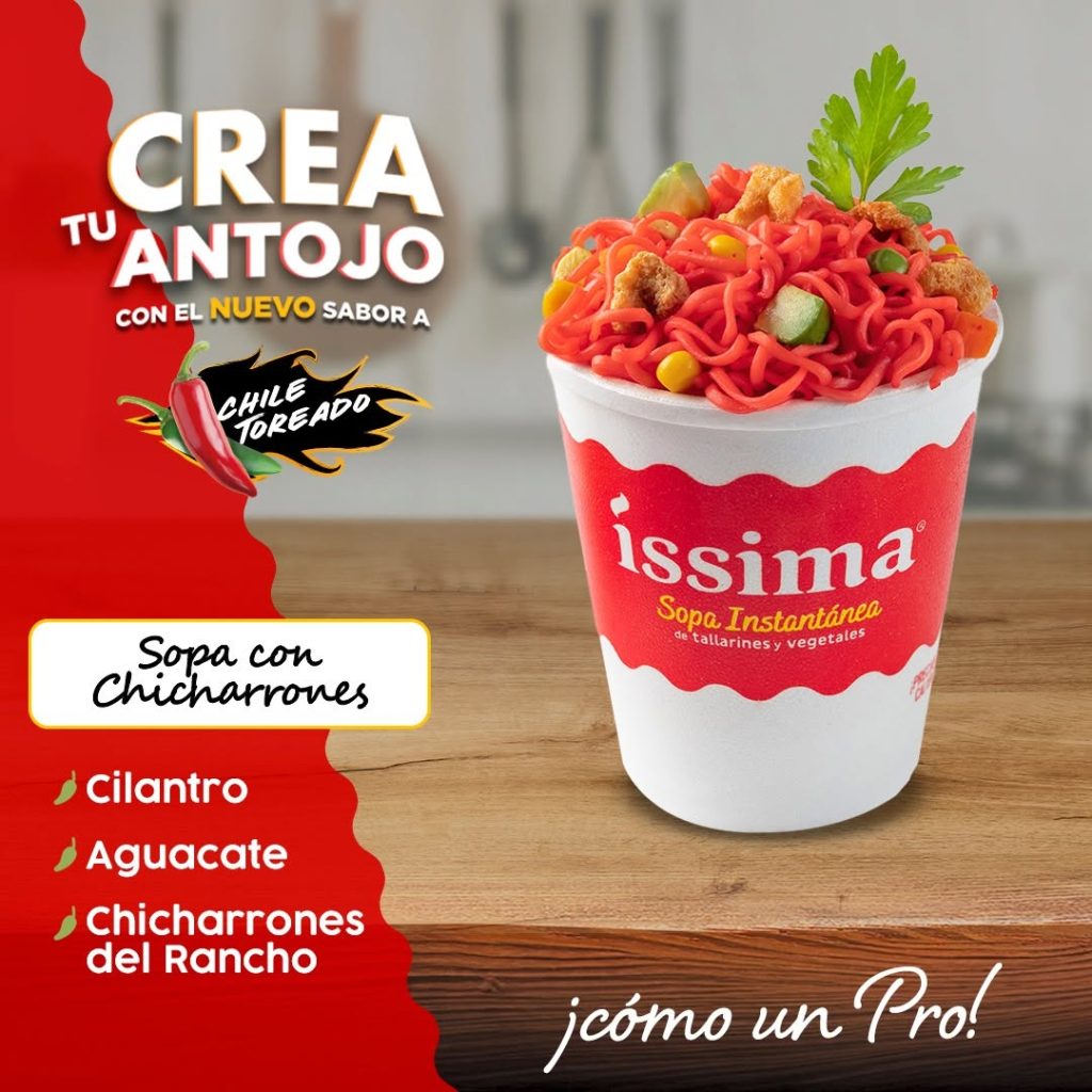 La marca Issima presenta su nueva sopa instantánea sabor Chile Toreado
