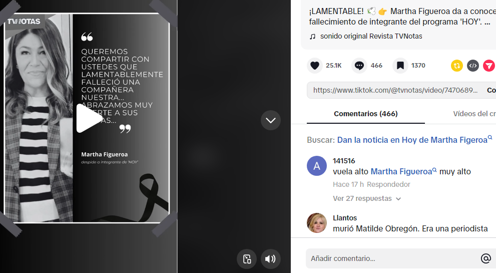 ¿Martha Figueroa murió?, en redes circula que la presentadora de "Hoy ...