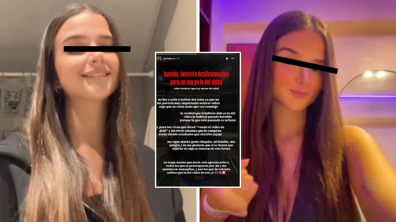 Giuli Bellicoso aclara que no es ella la del video íntimo filtrado