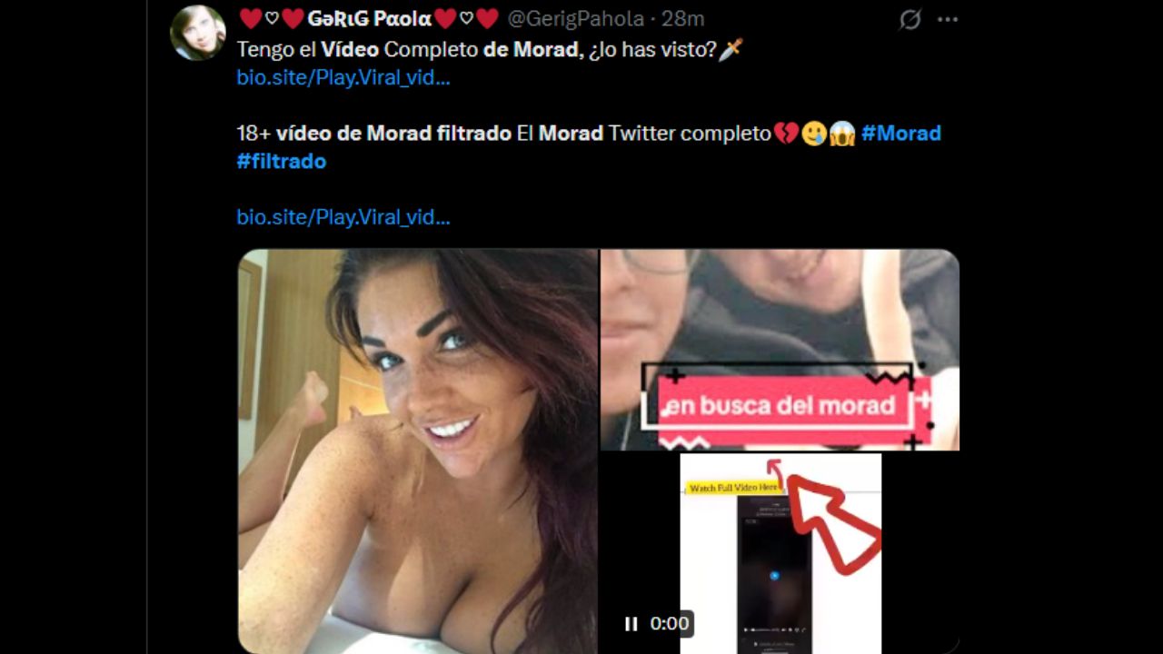 Video Morad Telegram: filtración con rubia en Twitter y Erome, ¿se puede ver?