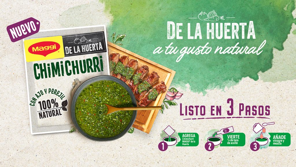 Conoce el Chimichurri Maggi De La Huerta: Ajo y Perejil 100% Natural