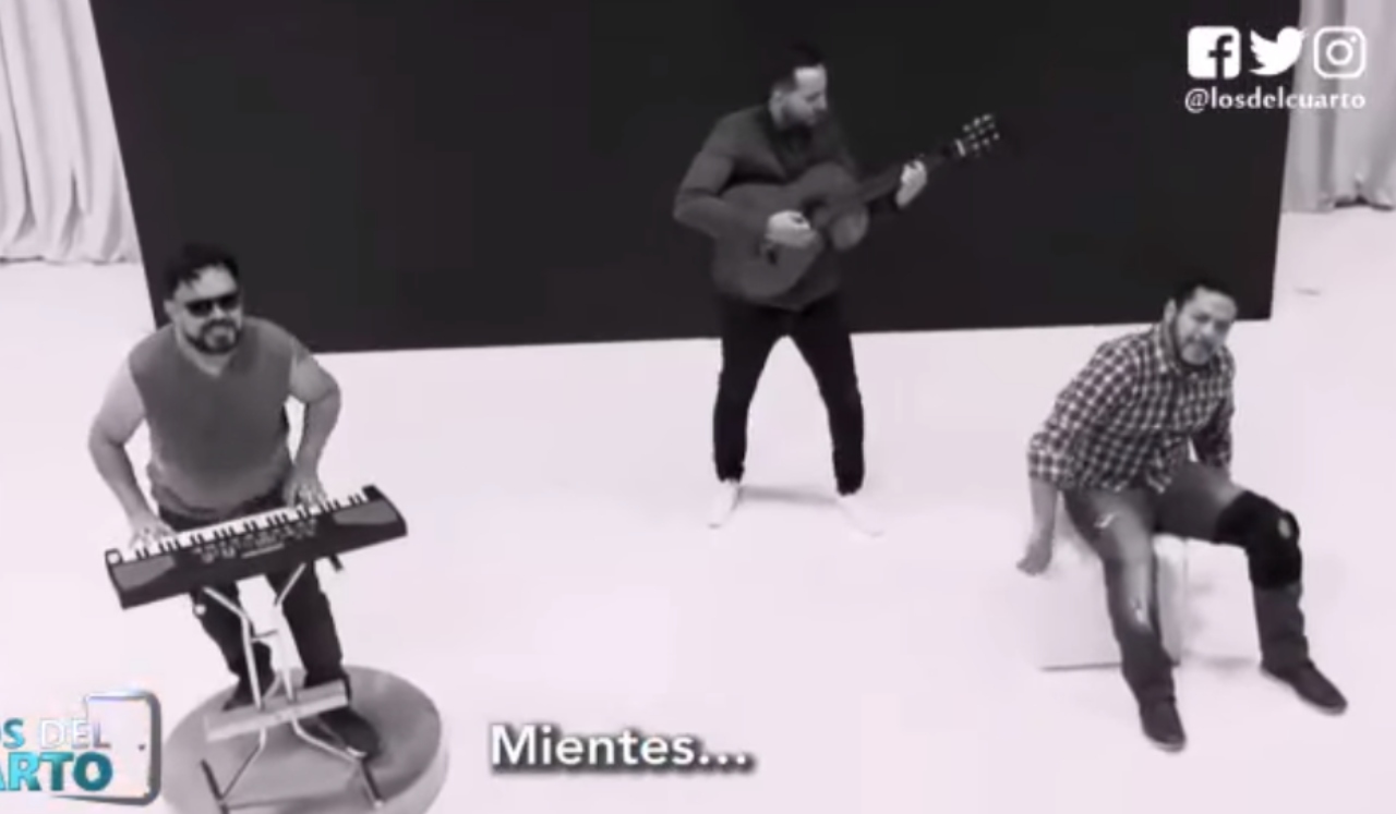 Los del Cuarto sorprenden con video parodia de ¿Mientes?, dedicado a ...
