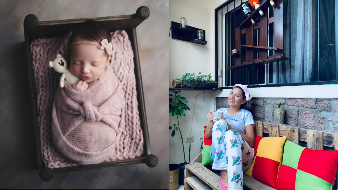 Saraí Espinal comparte tierno vídeo junto a su bebé Luciana