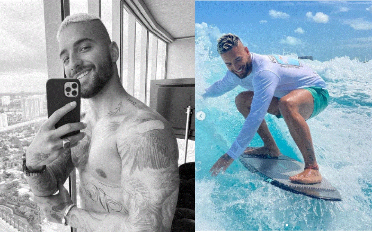 Maluma demuestra su talento surfeando y su vídeo es furor en redes