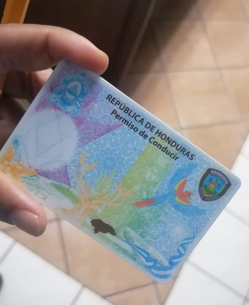 Medidas de seguridad que tendrá el nuevo permiso de conducir de Honduras