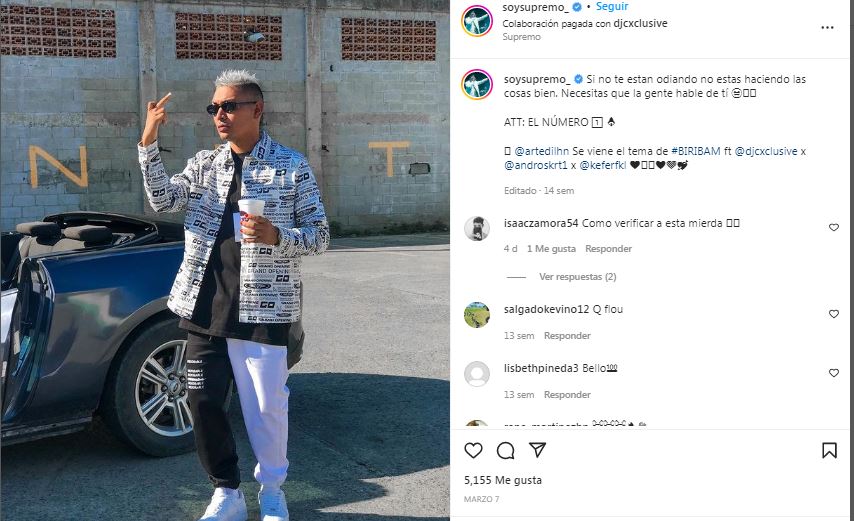 'Soy Supremo' se autoproclama el número uno en redes tras que su cuenta ...