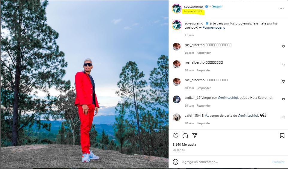 'Soy Supremo' se autoproclama el número uno en redes tras que su cuenta ...