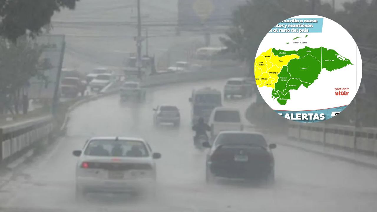 Por 48 horas decretan alerta amarilla en 9 departamentos, el resto del país permanecen en alerta ...