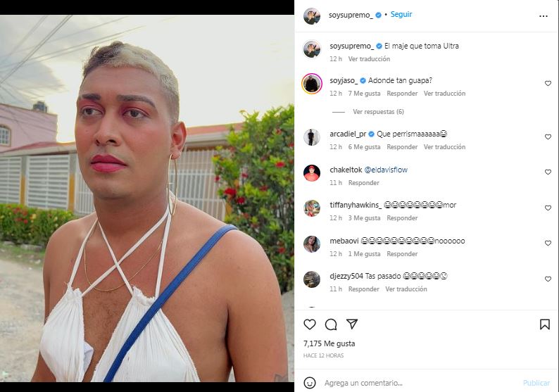 'Supremo' sorprende a seguidores al compartir foto luciendo como mujer ...